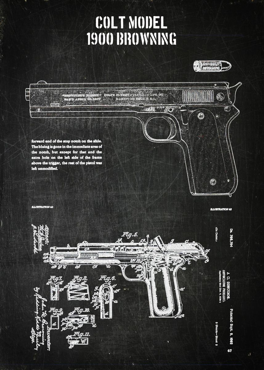 'colt model ' Poster, picture, metal print, paint by MAXART DESIGN ...