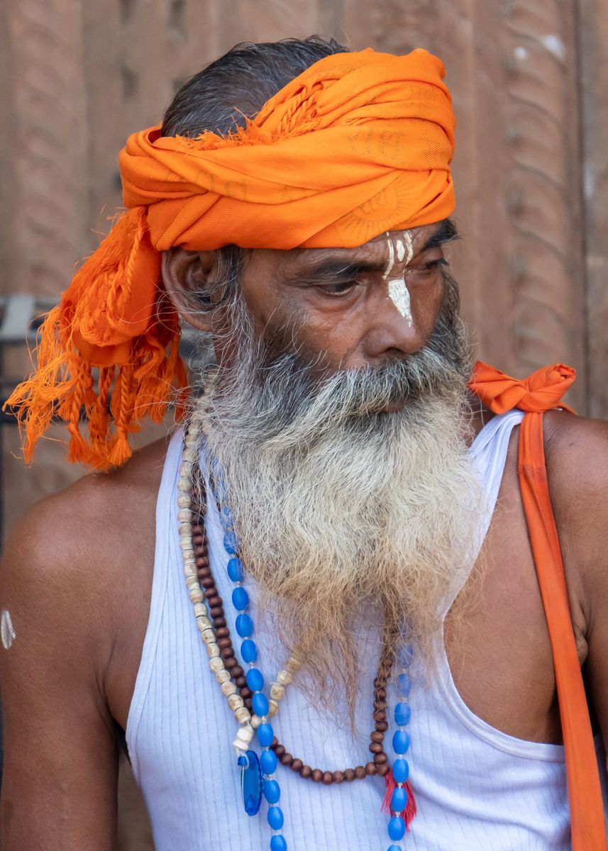 'Indian man' Poster, picture, metal print, paint by Roberto Agostini ...