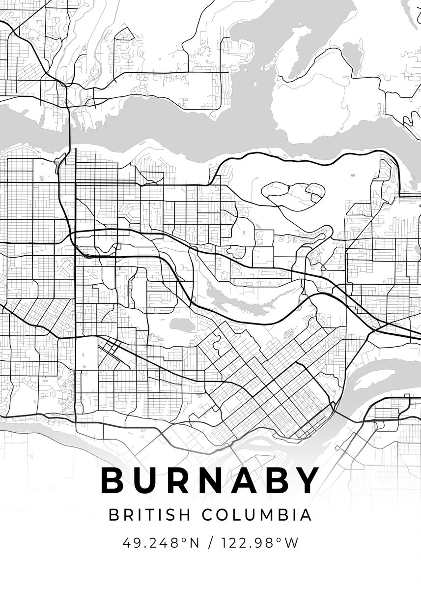 'Burnaby British Columbia' Poster, picture, metal print, paint by ...