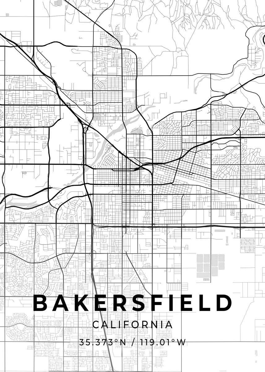 'Bakersfield California' Poster by Conceptual Photography | Displate