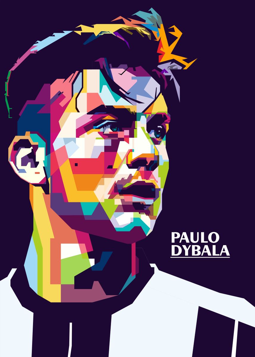 'paulo dybala' Poster, picture, metal print, paint by Hari Mulyana ...
