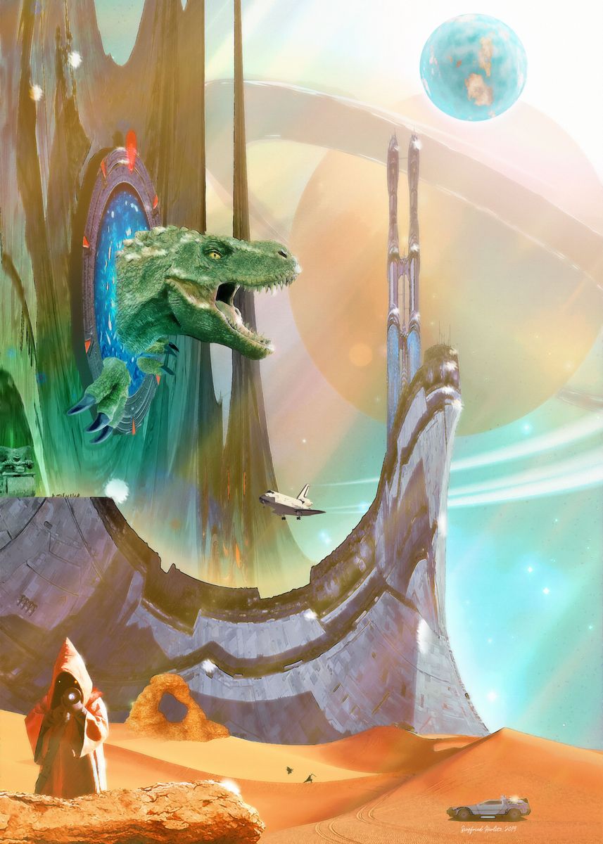 'Xennial Universe 665190' Poster, picture, metal print, paint by ...