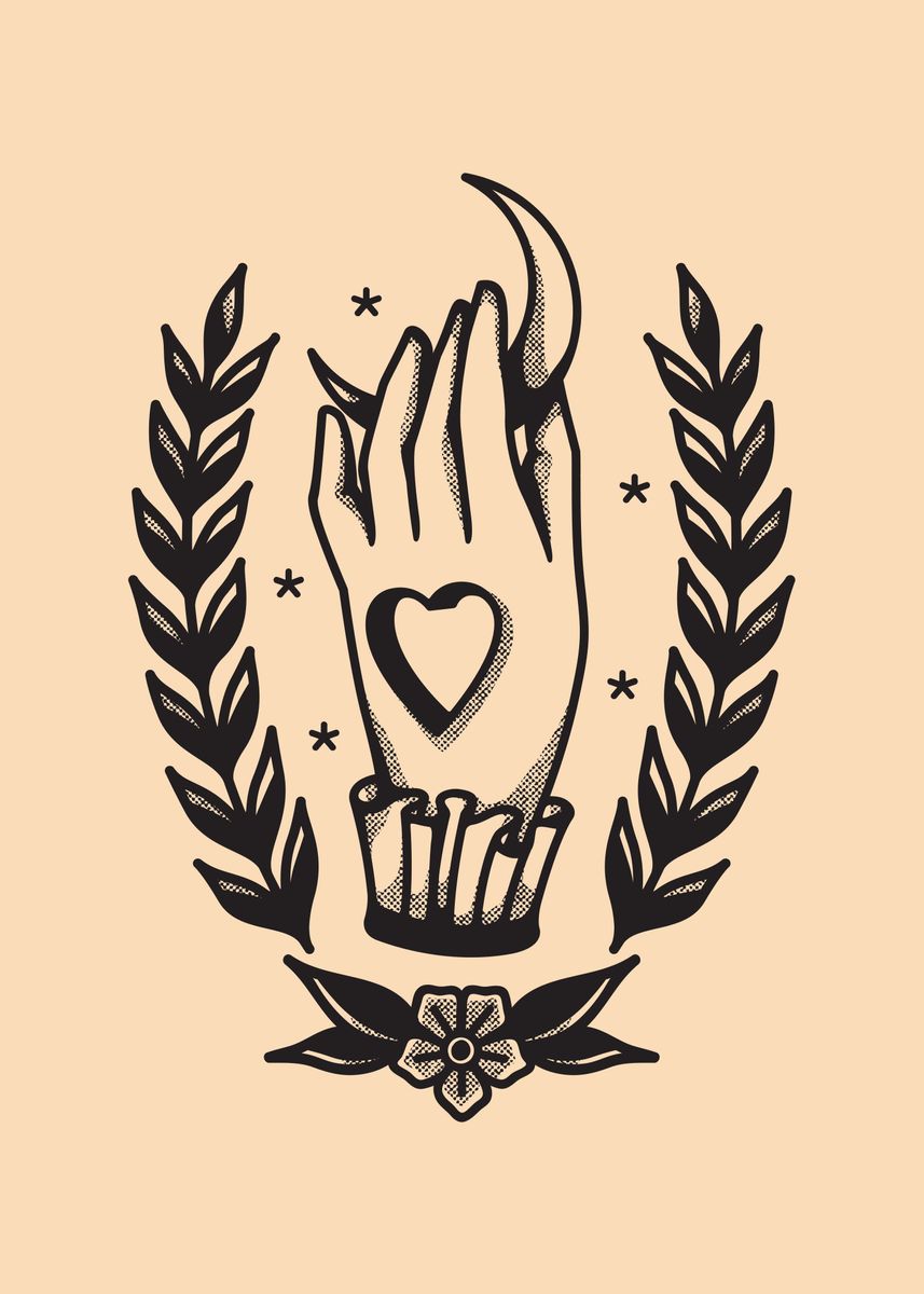 'Moon heart' Poster, picture, metal print, paint by Plugaru Catalin ...