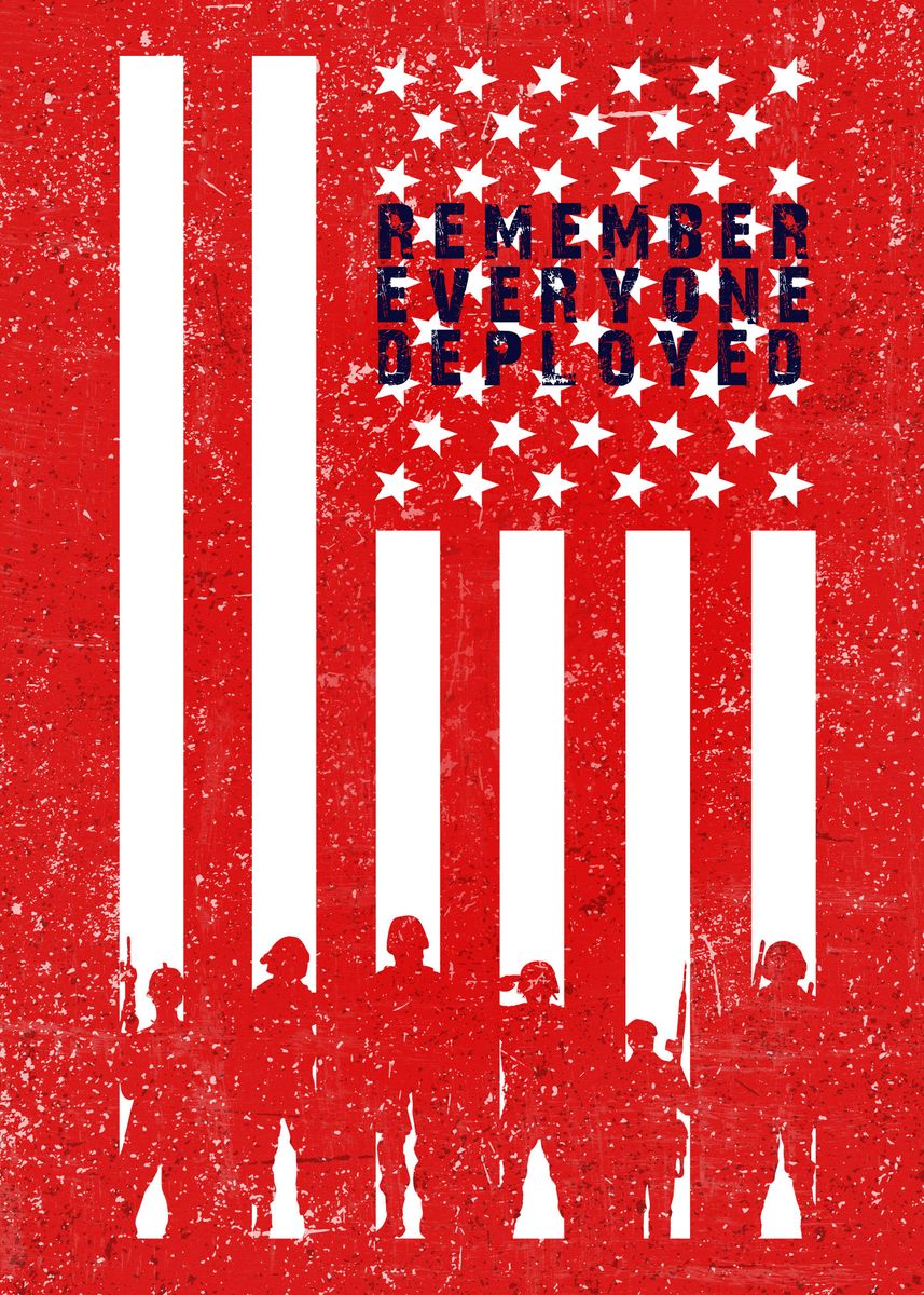 'American Hero Soldiers ' Poster, picture, metal print, paint by Uber ...