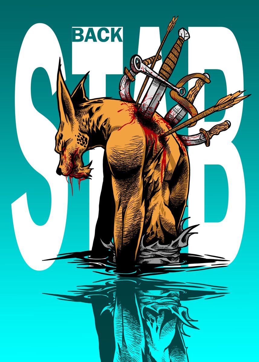 'back stab' Poster by Alis | Displate