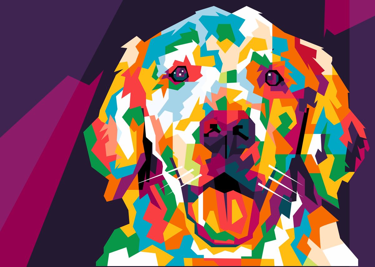'dogs In wpap design' Poster by Yopi Copoy | Displate