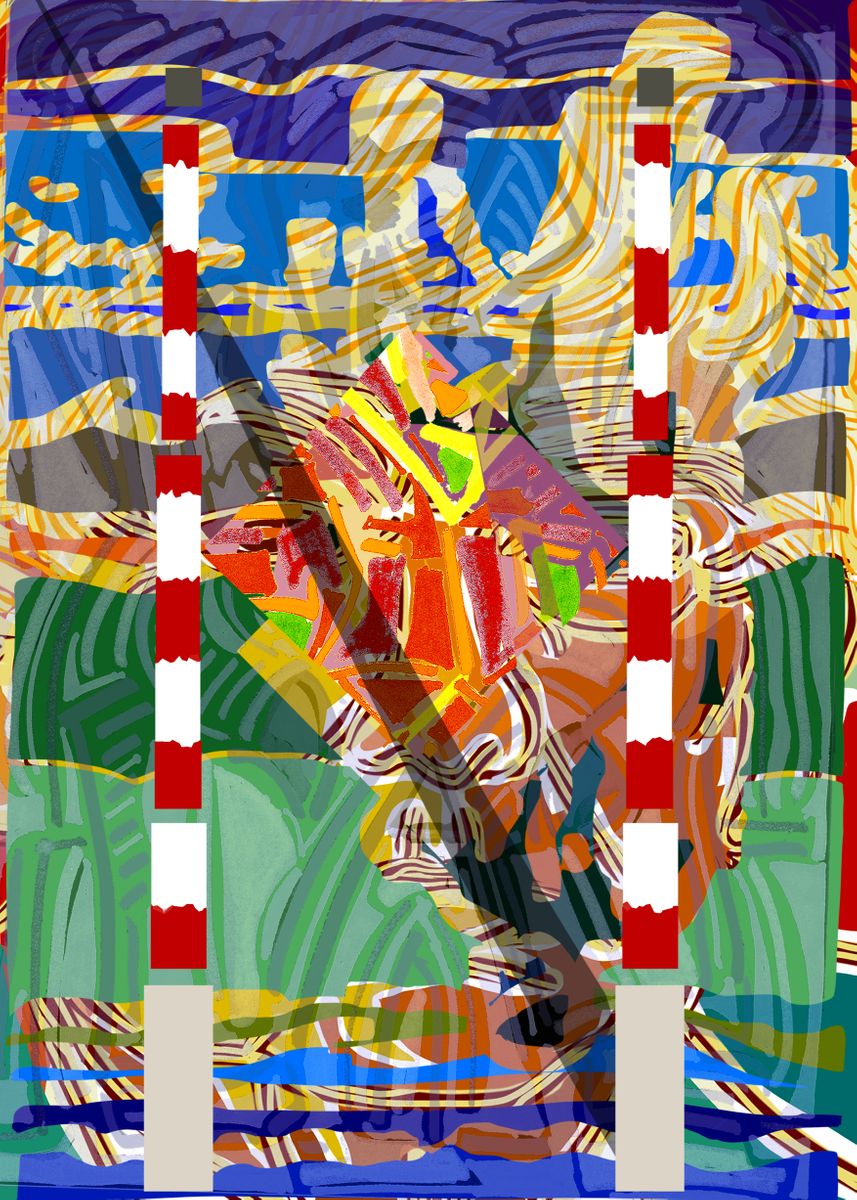 'Poolbeg Towers Nov19 ' Poster, picture, metal print, paint by Mark ...