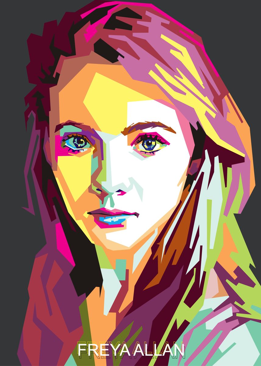 'freya allan' Poster by Rifai Setyo | Displate