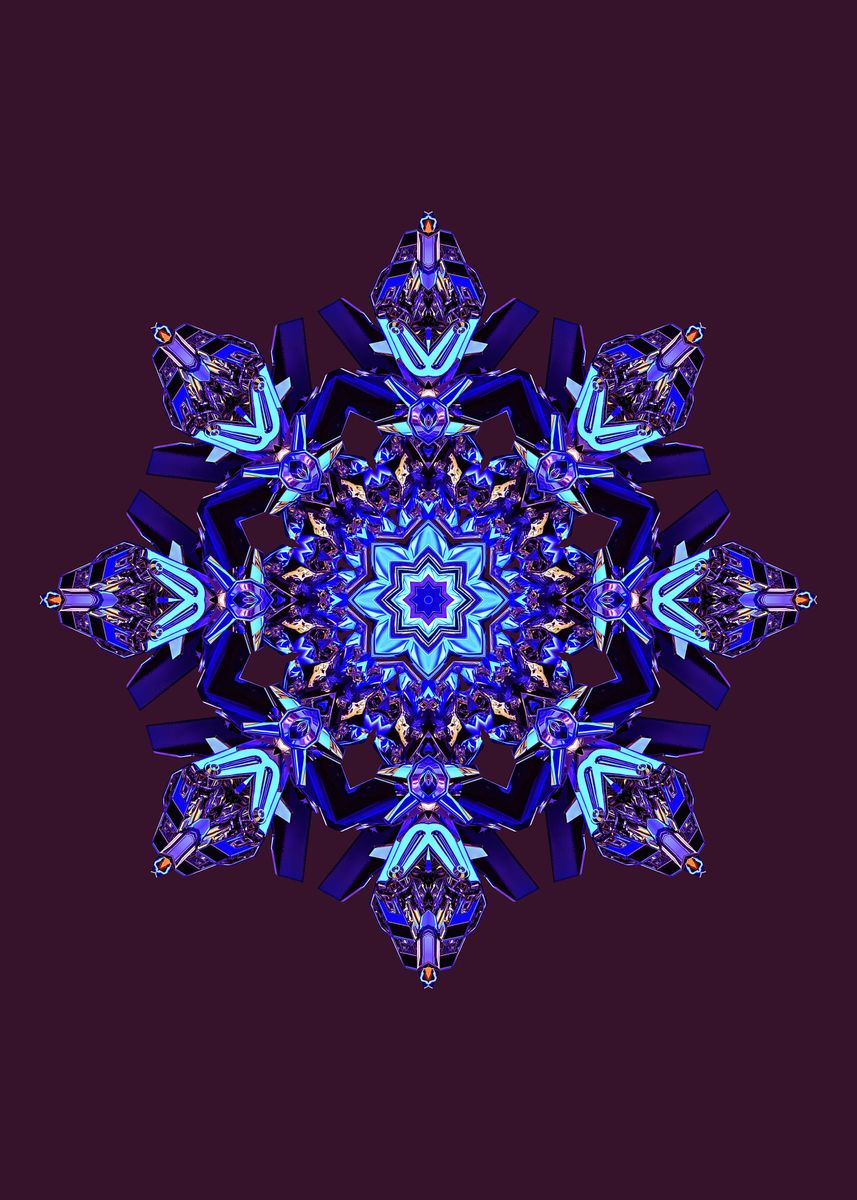 'SNOW CRYSTAL ' Poster by | Displate