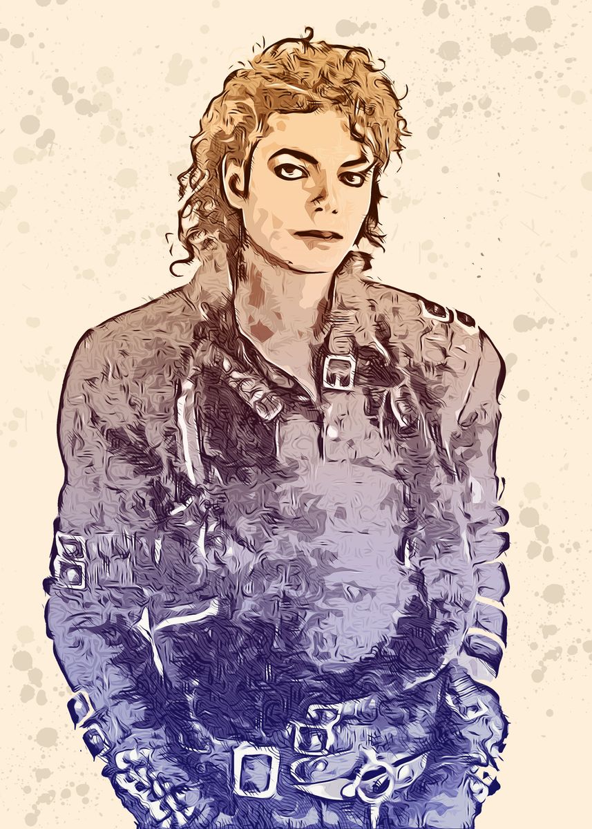 'Michael Jackson vector art' Poster, picture, metal print, paint by dam ...