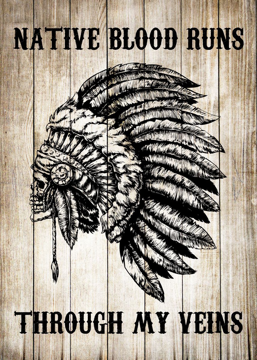 'Native american' Poster by Perch Jack | Displate