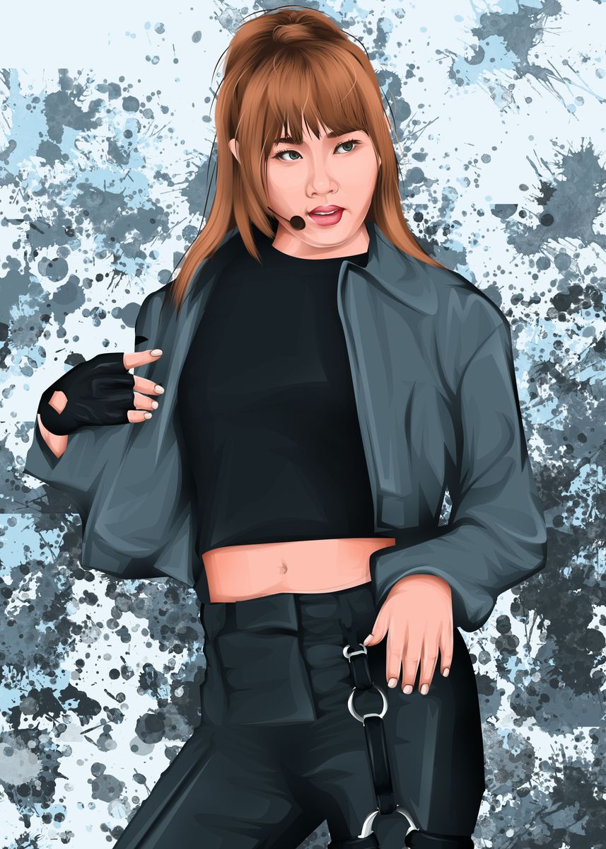 'Choi yena' Poster, picture, metal print, paint by Nur Khafif | Displate