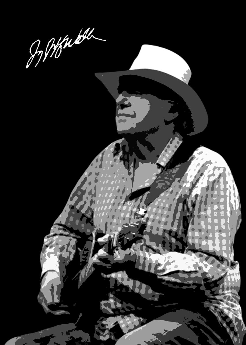 ' Jerry Jeff Walker' Poster, picture, metal print, paint by Beasley ...