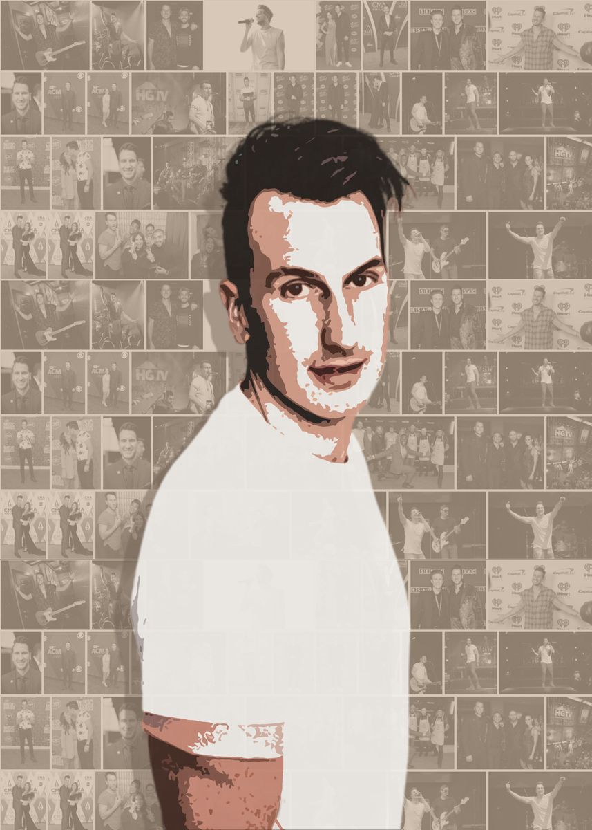 ' Russell Dickerson' Poster by Booth Callahan | Displate