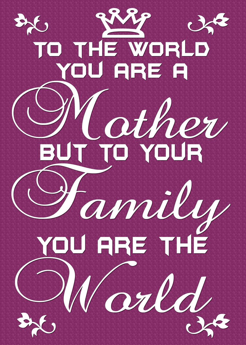 'To Mom with love02' Poster, picture, metal print, paint by ANDRE MCKAY ...