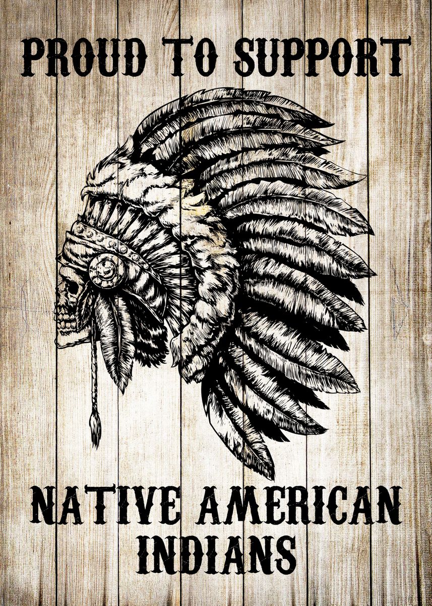 'Native american' Poster, picture, metal print, paint by Perch Jack ...