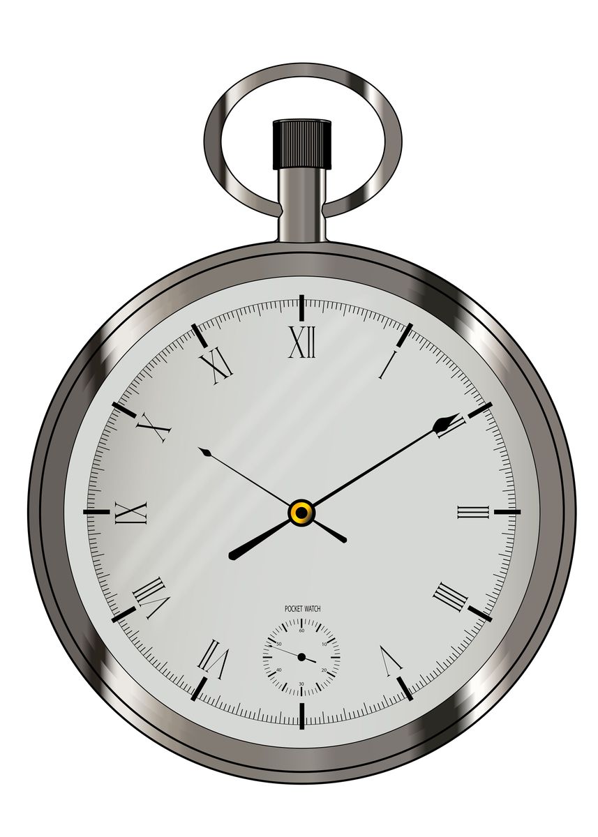 'Silver Pocket Watch' Poster, picture, metal print, paint by HomeStead ...