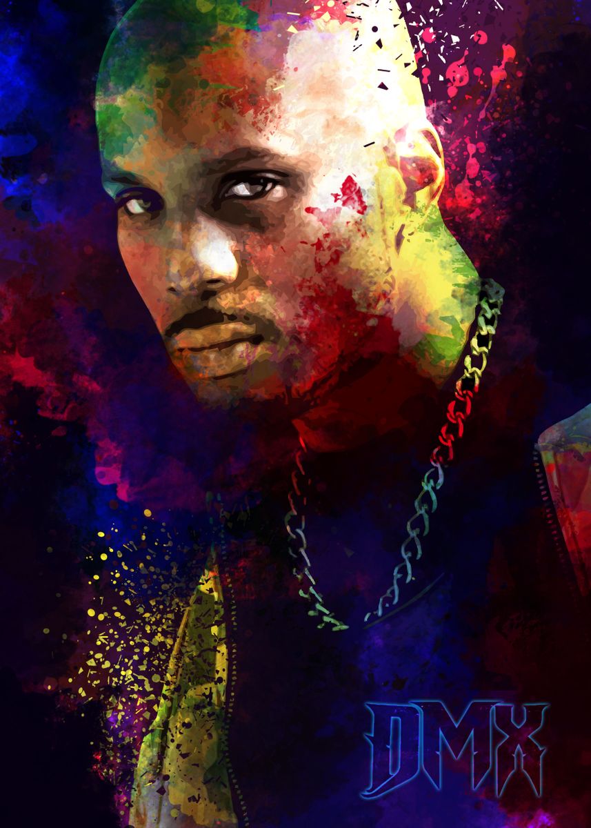'DMX The Great' Poster, picture, metal print, paint by Micho Abstract ...