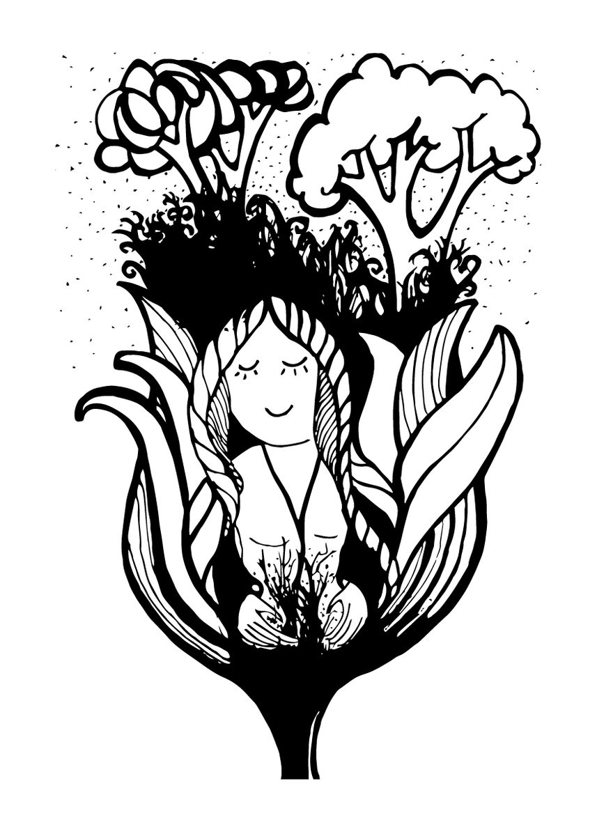 'Ink Drawing Illustration' Poster by Ds Way | Displate