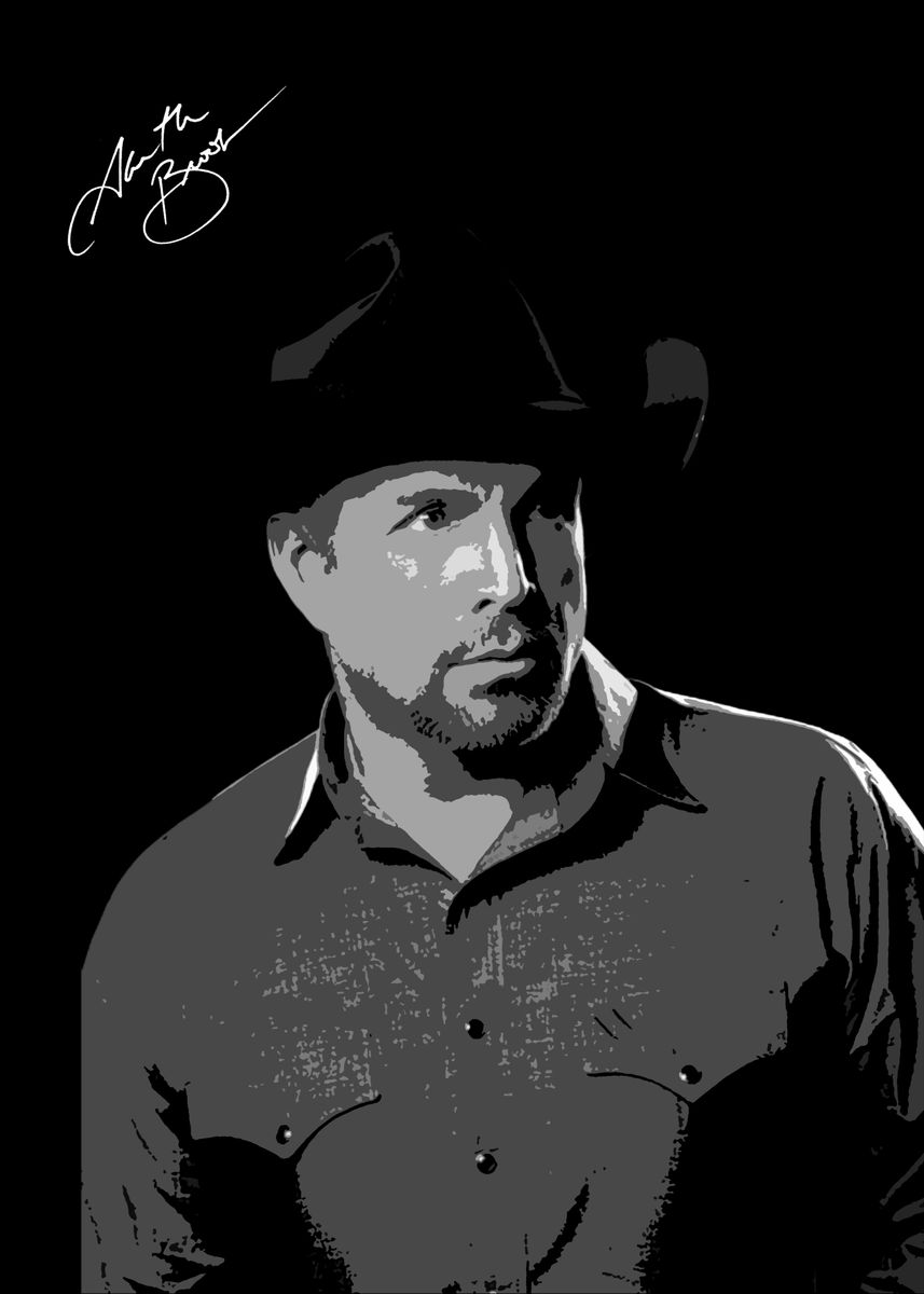'Garth Brooks' Poster, picture, metal print, paint by Beasley Kirk ...