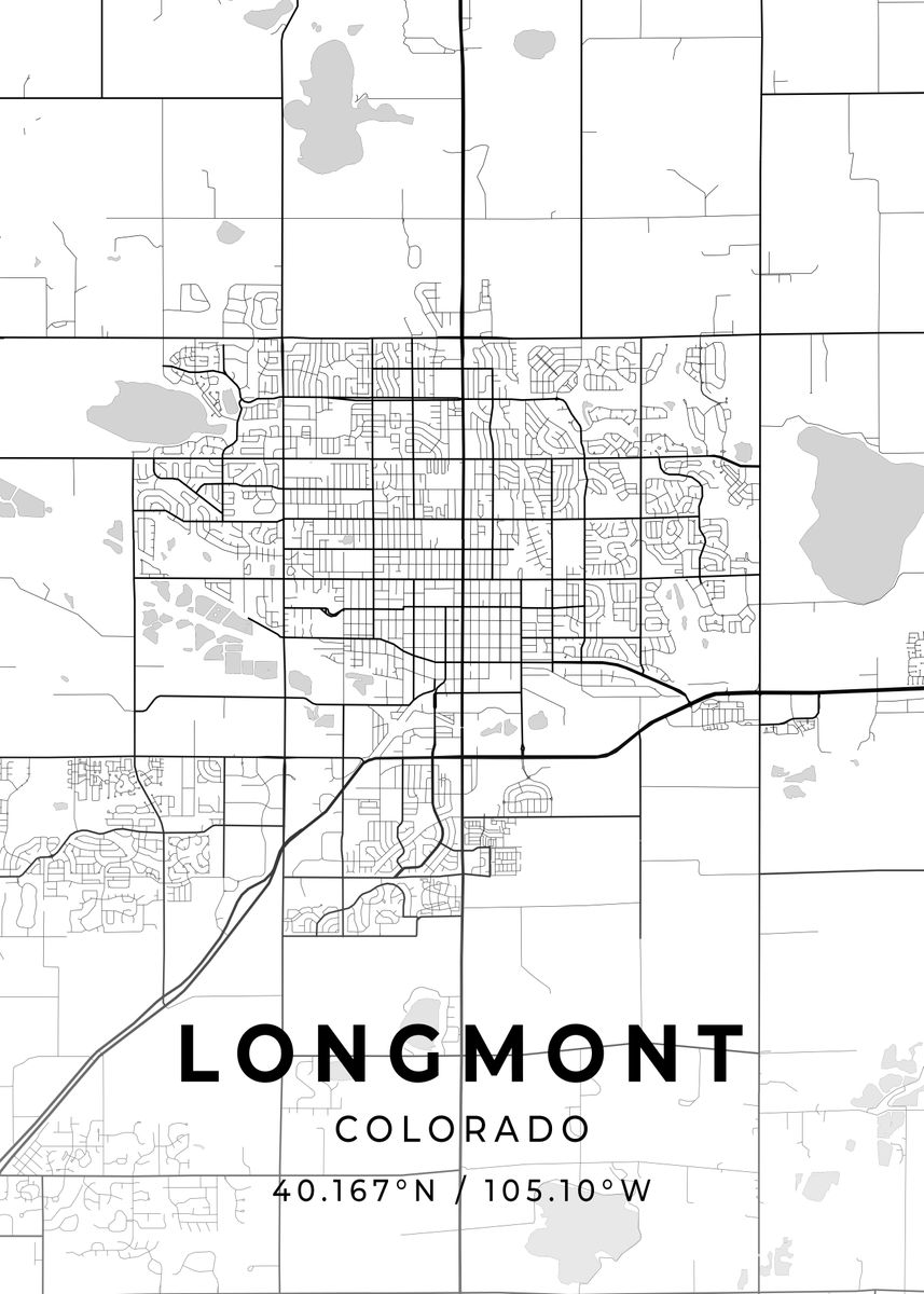 'Longmont Colorado' Poster, picture, metal print, paint by Conceptual ...