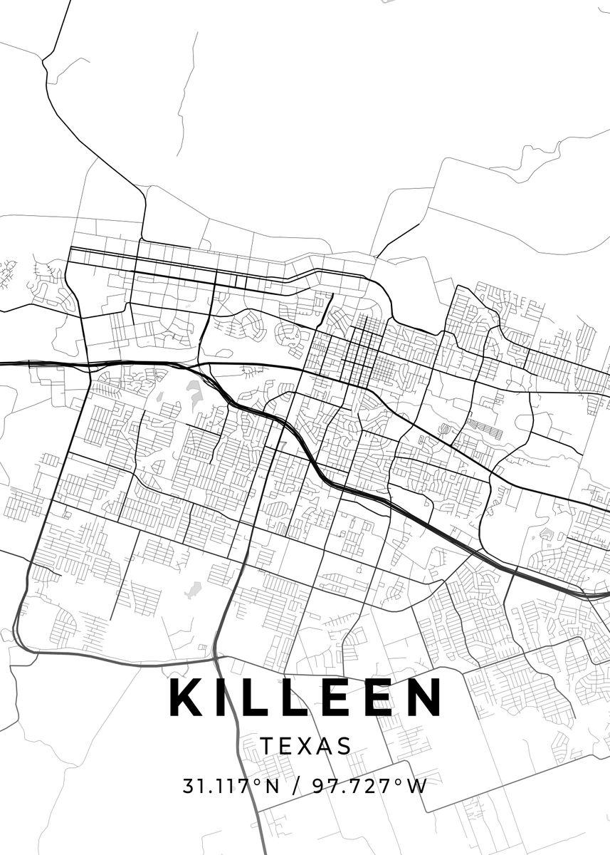 'Killeen Texas' Poster, picture, metal print, paint by Conceptual ...