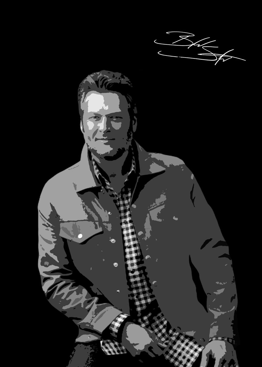'Blake Shelton' Poster by Beasley Kirk | Displate