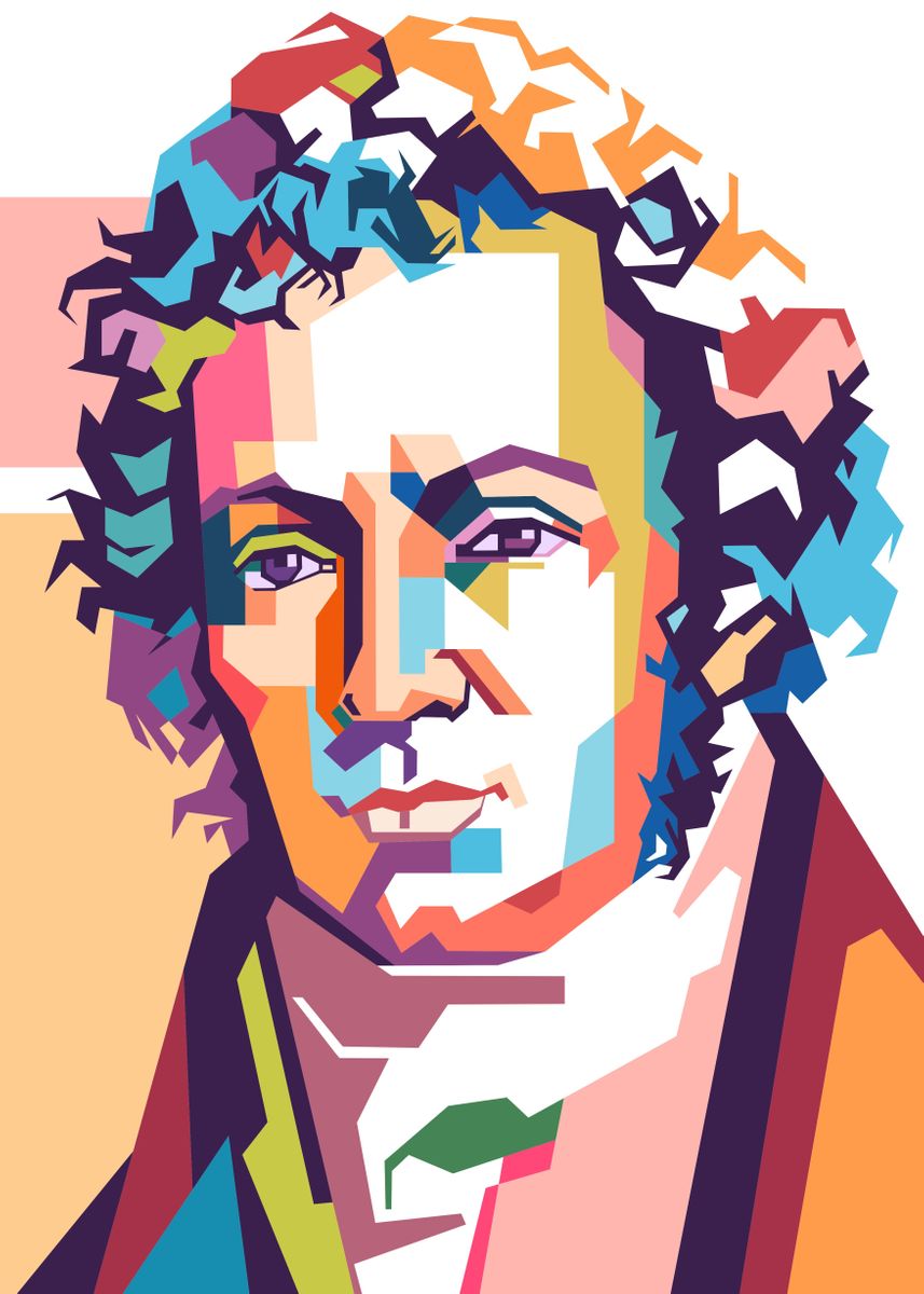 'Andre Marie Ampere' Poster by Poernama Sahroe | Displate