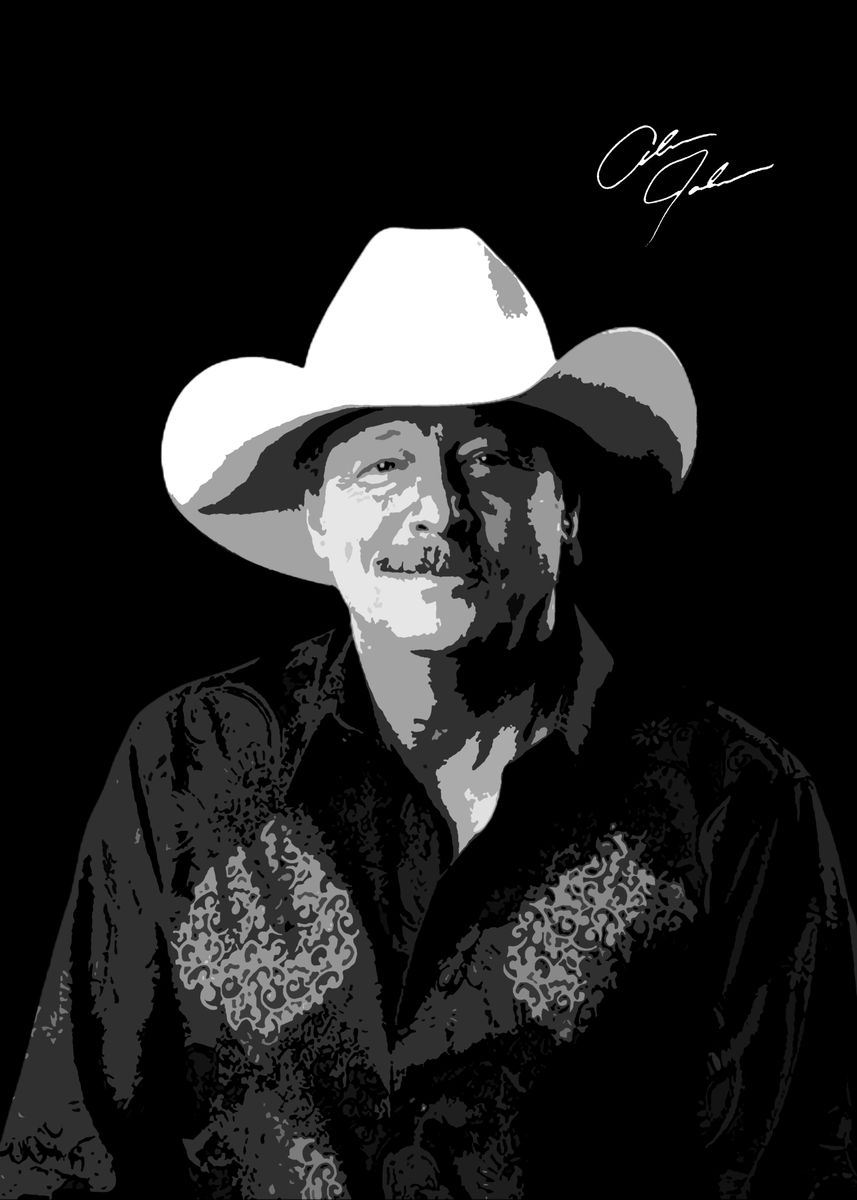 'Alan Jackson' Poster by Beasley Kirk | Displate