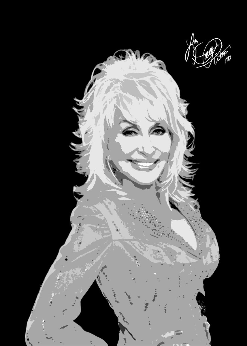 'Dolly Parton' Poster, picture, metal print, paint by Beasley Kirk ...