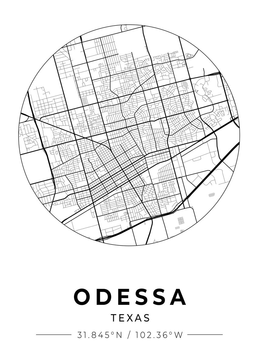'Odessa Texas' Poster, picture, metal print, paint by Conceptual ...