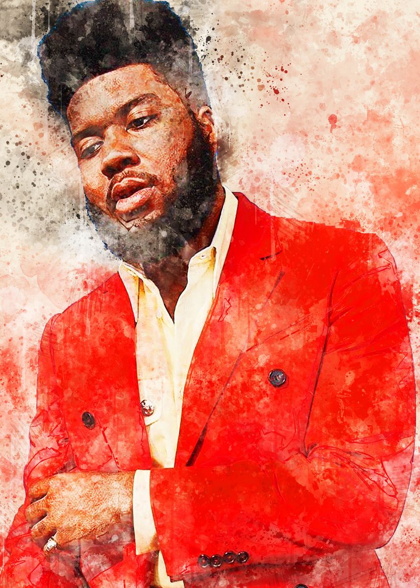 'Khalid' Poster, picture, metal print, paint by Alex Mann | Displate