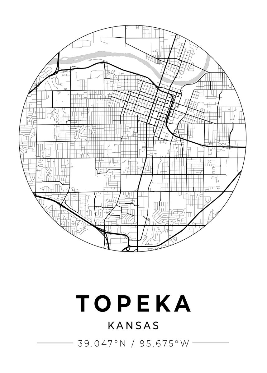 'Topeka Kansas' Poster, picture, metal print, paint by Conceptual ...