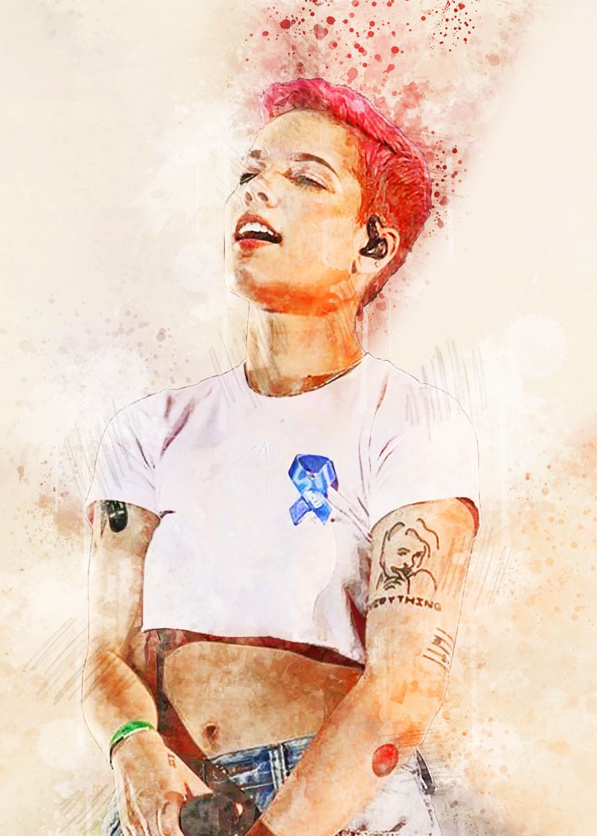 'Halsey' Poster by Alex Mann | Displate