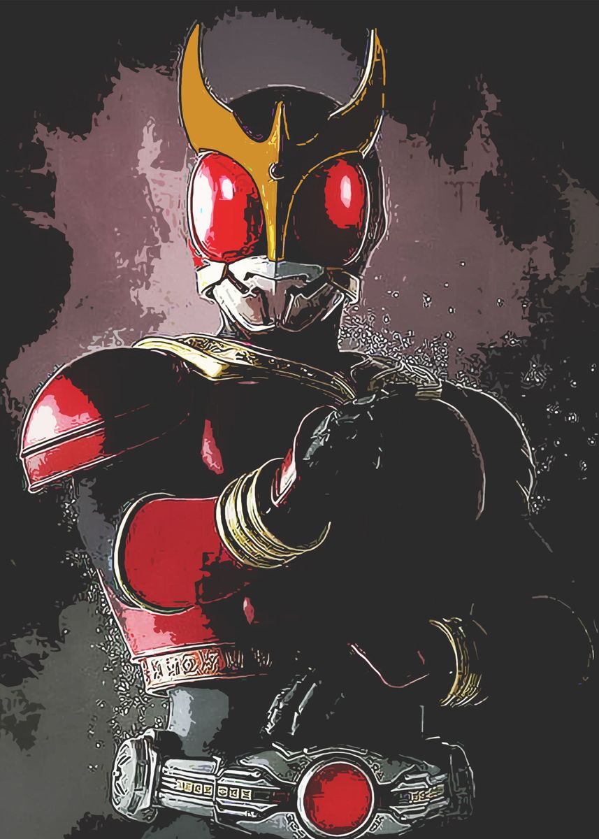 'kamen rider' Poster, picture, metal print, paint by Thogi Gio | Displate