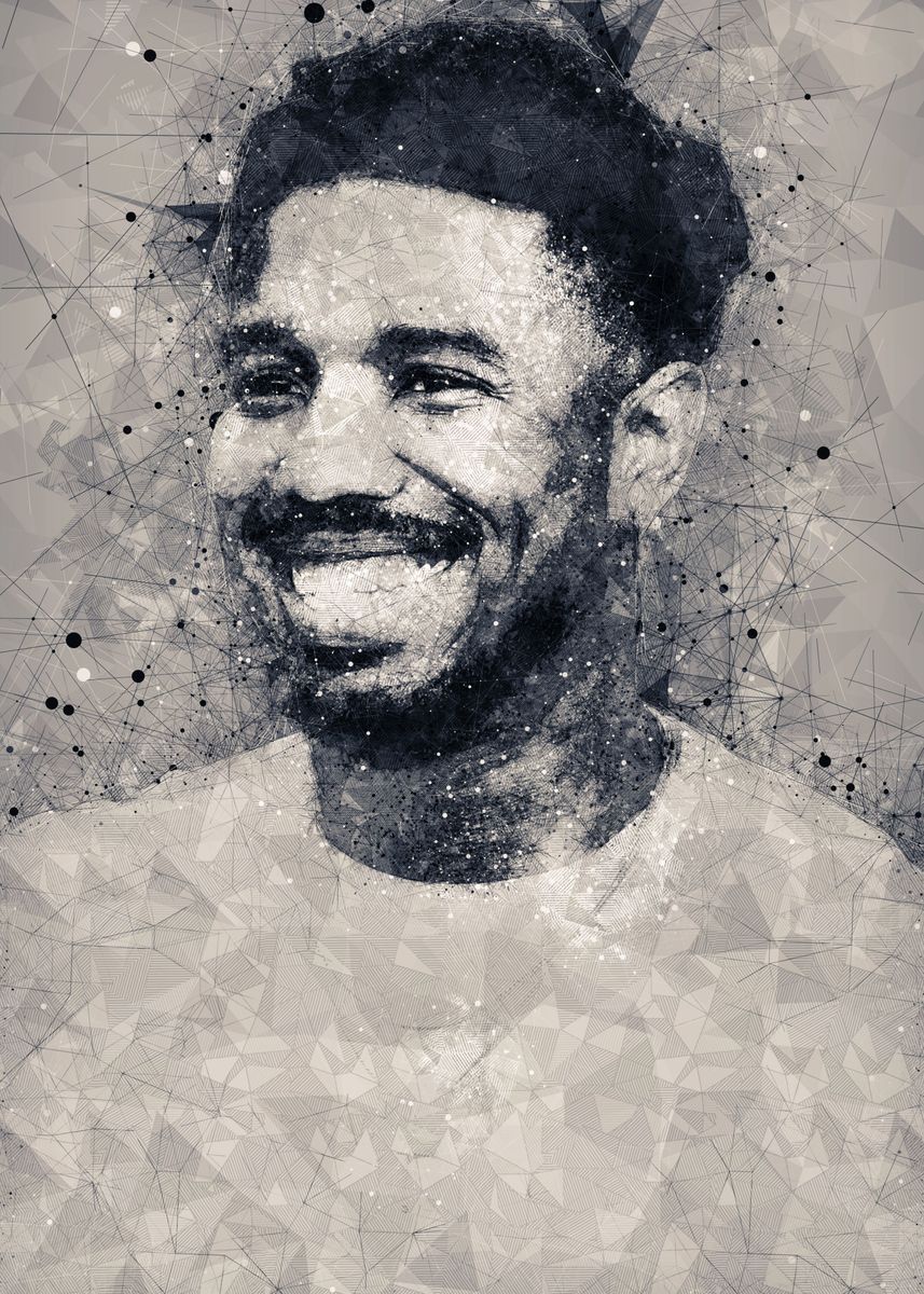 'Michael B Jordan' Poster, picture, metal print, paint by Alex Mann ...