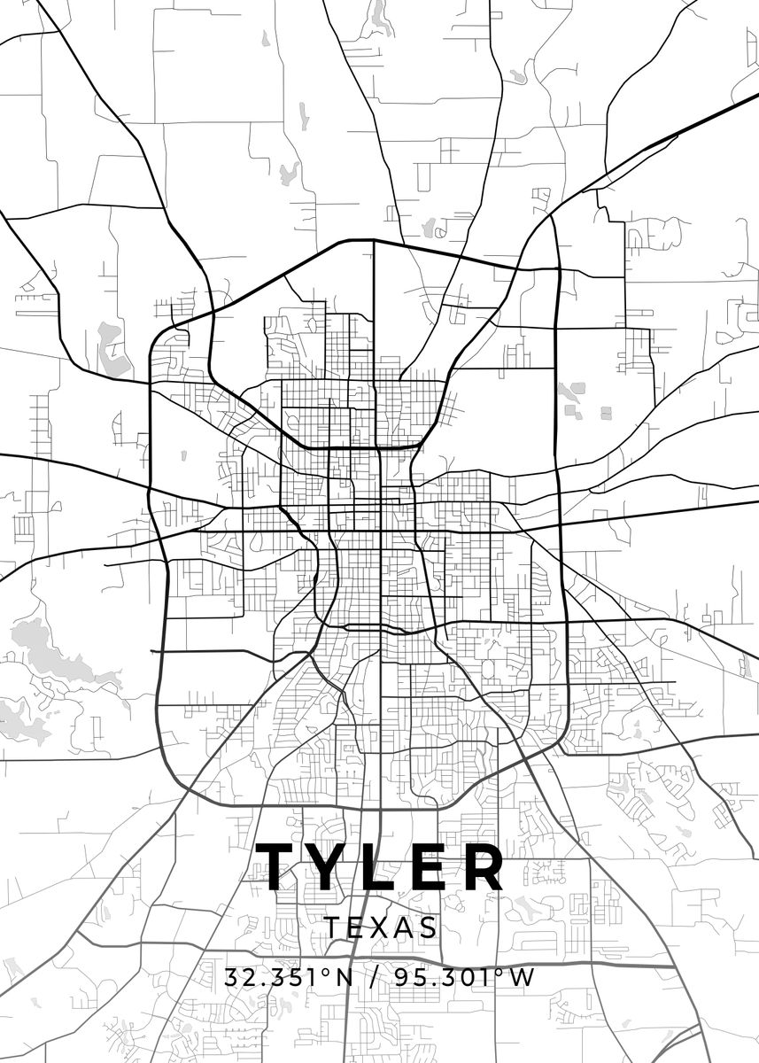 'Tyler Texas' Poster, picture, metal print, paint by Conceptual ...