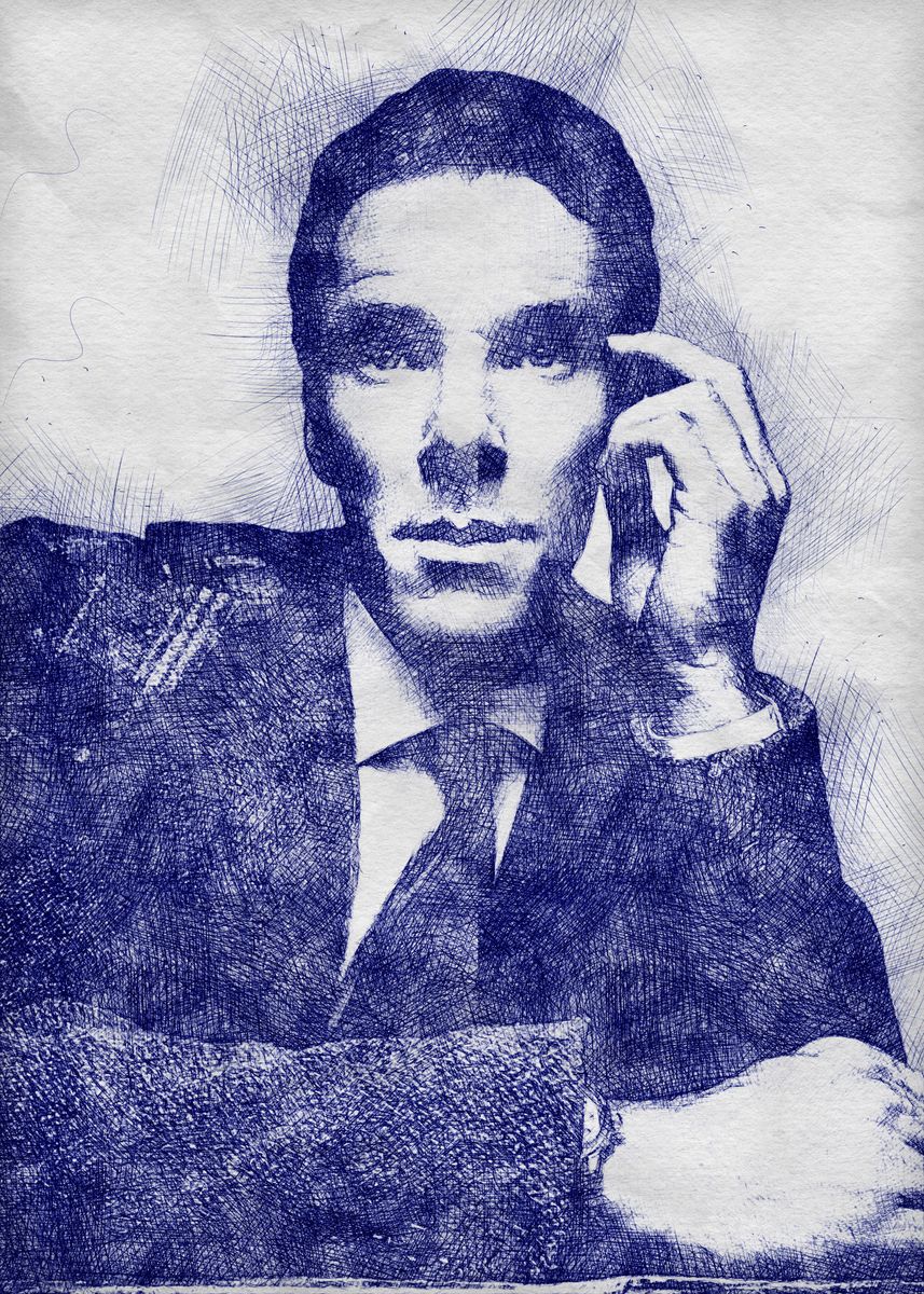 ' Benedict Cumberbatch' Poster, picture, metal print, paint by Mohamad ...