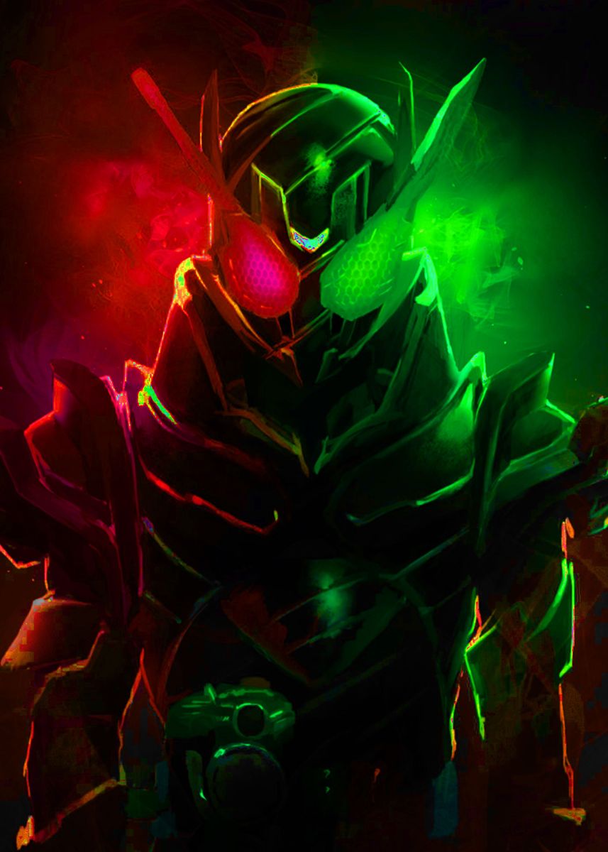 'kamen rider' Poster, picture, metal print, paint by Thogi Gio | Displate