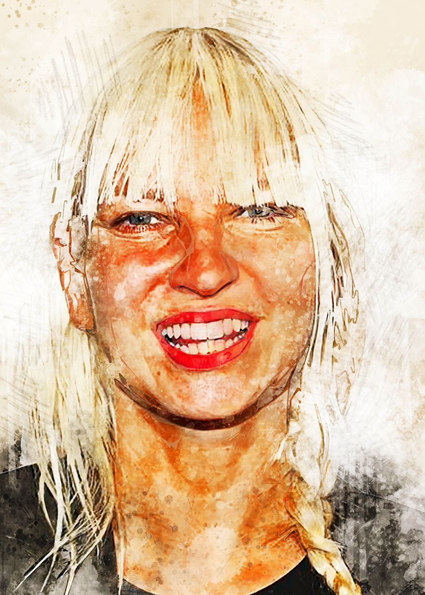 'Sia' Poster, picture, metal print, paint by Alex Mann | Displate