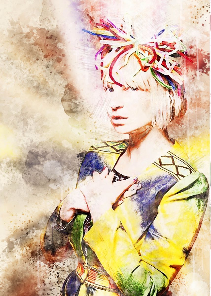 'Sia' Poster, picture, metal print, paint by Alex Mann | Displate