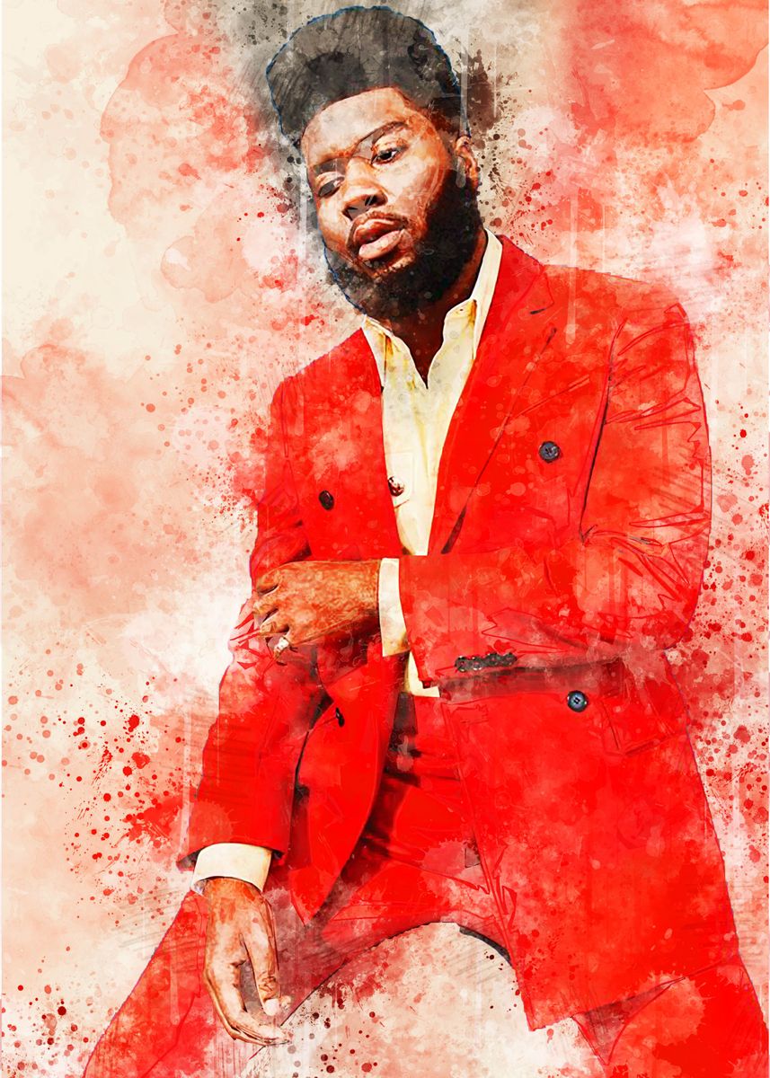'Khalid' Poster, picture, metal print, paint by Alex Mann | Displate