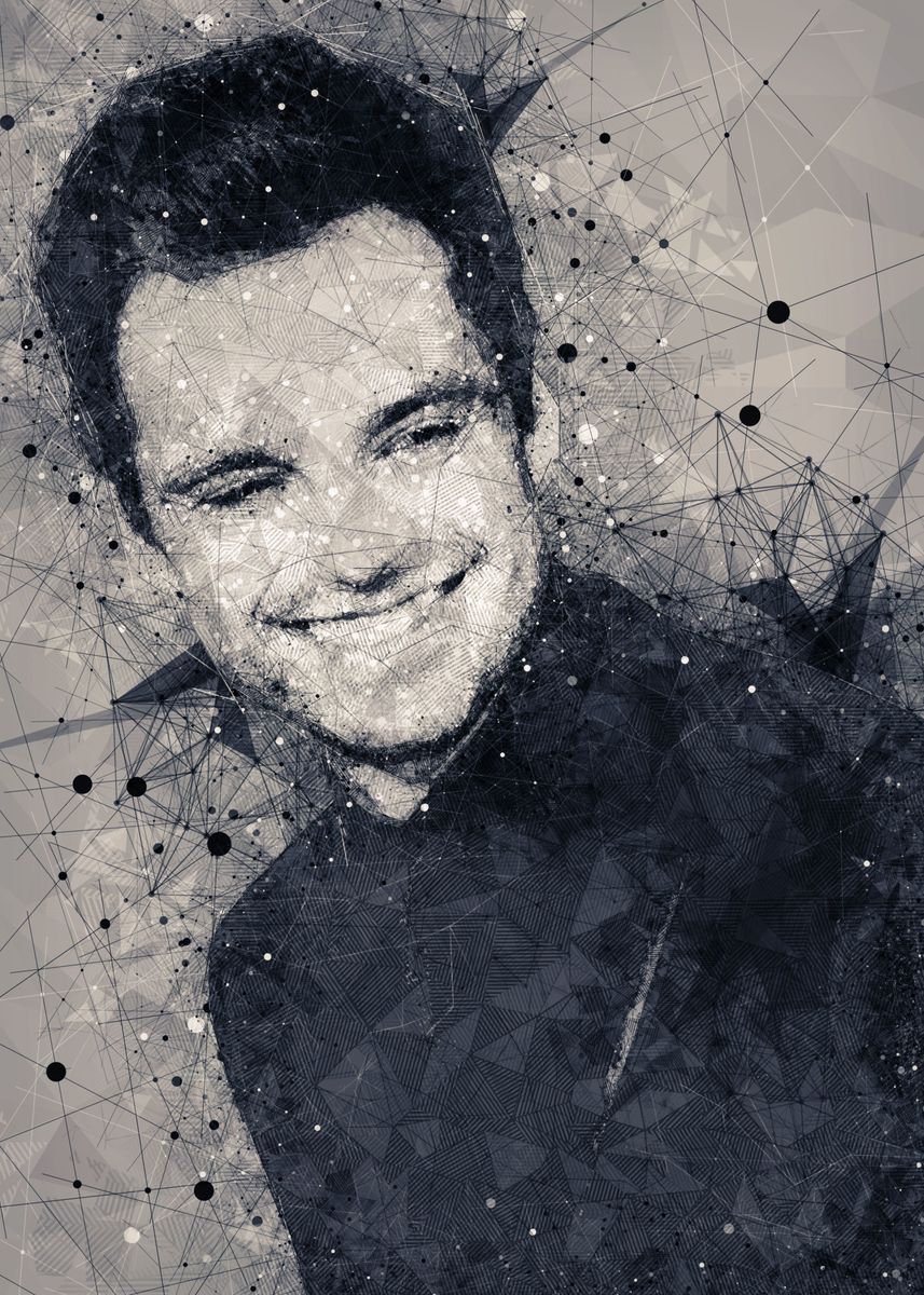 'Sebastian Stan' Poster, picture, metal print, paint by Alex Mann ...