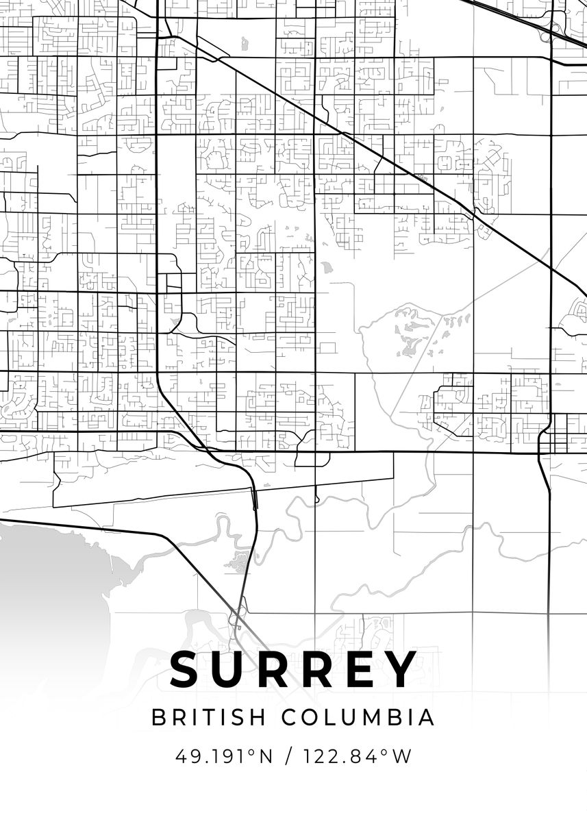 'Surrey British Columbia' Poster, picture, metal print, paint by ...