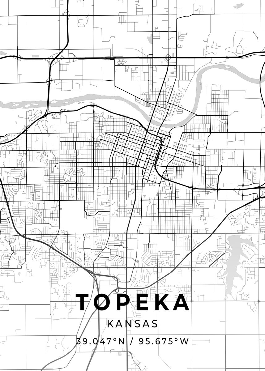 'Topeka Kansas' Poster, picture, metal print, paint by Conceptual ...