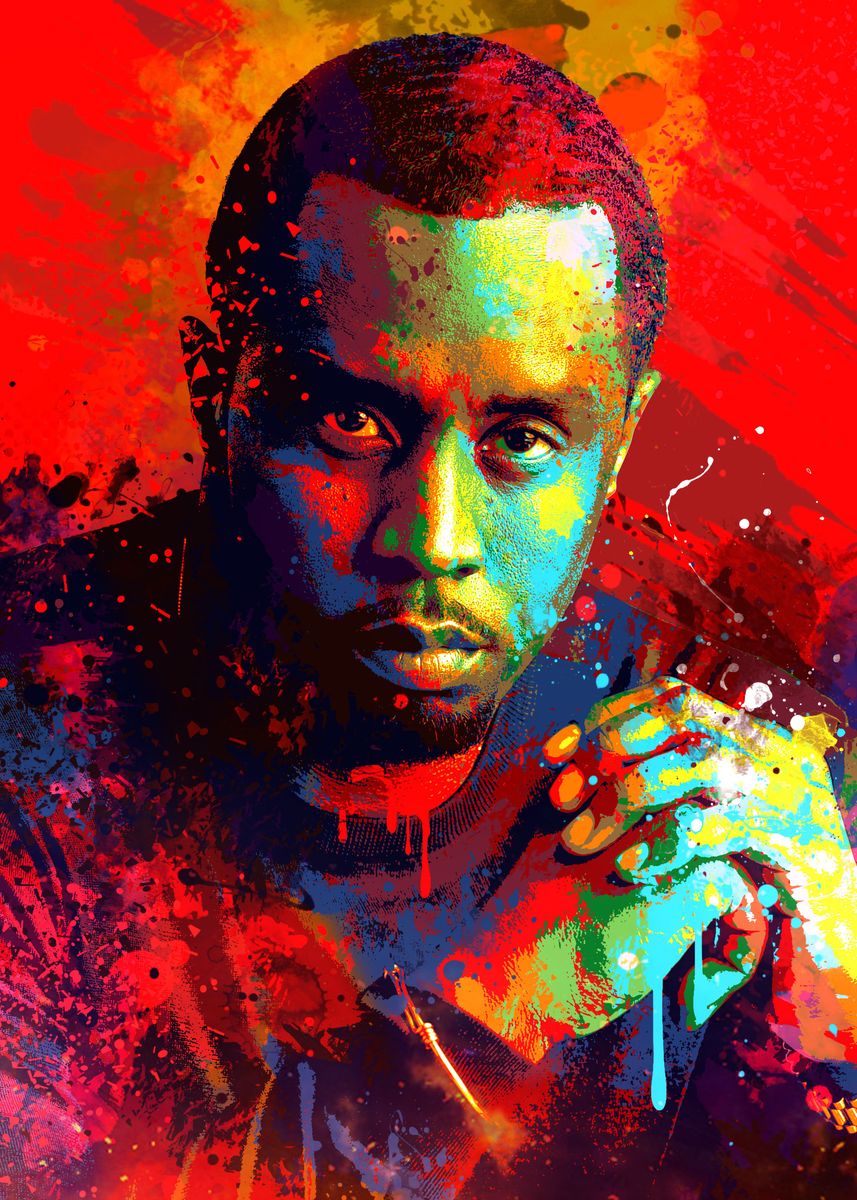 'Sean Combs' Poster, picture, metal print, paint by Micho Abstract ...