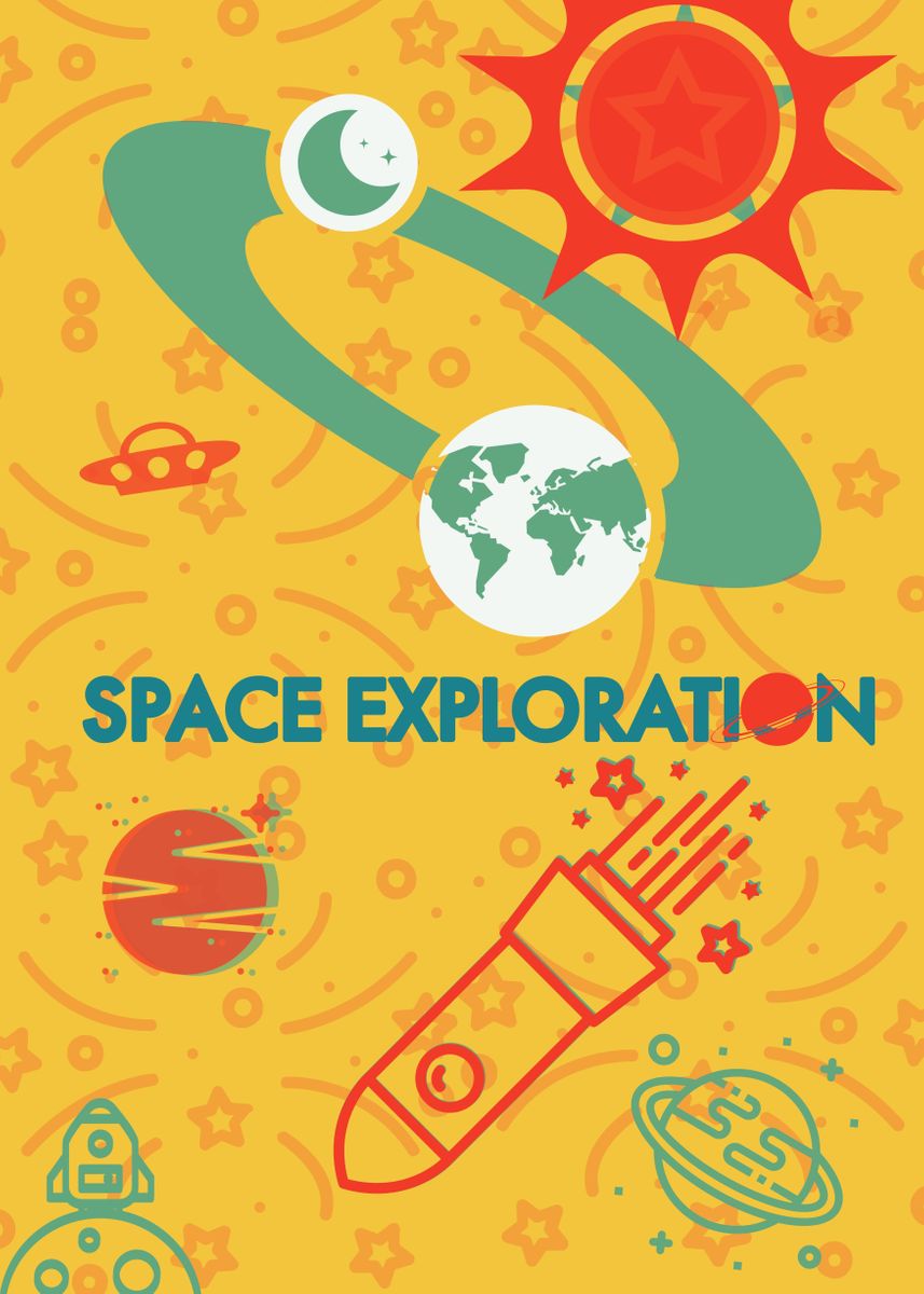 'Space Exploration' Poster, picture, metal print, paint by MilMillion1 ...