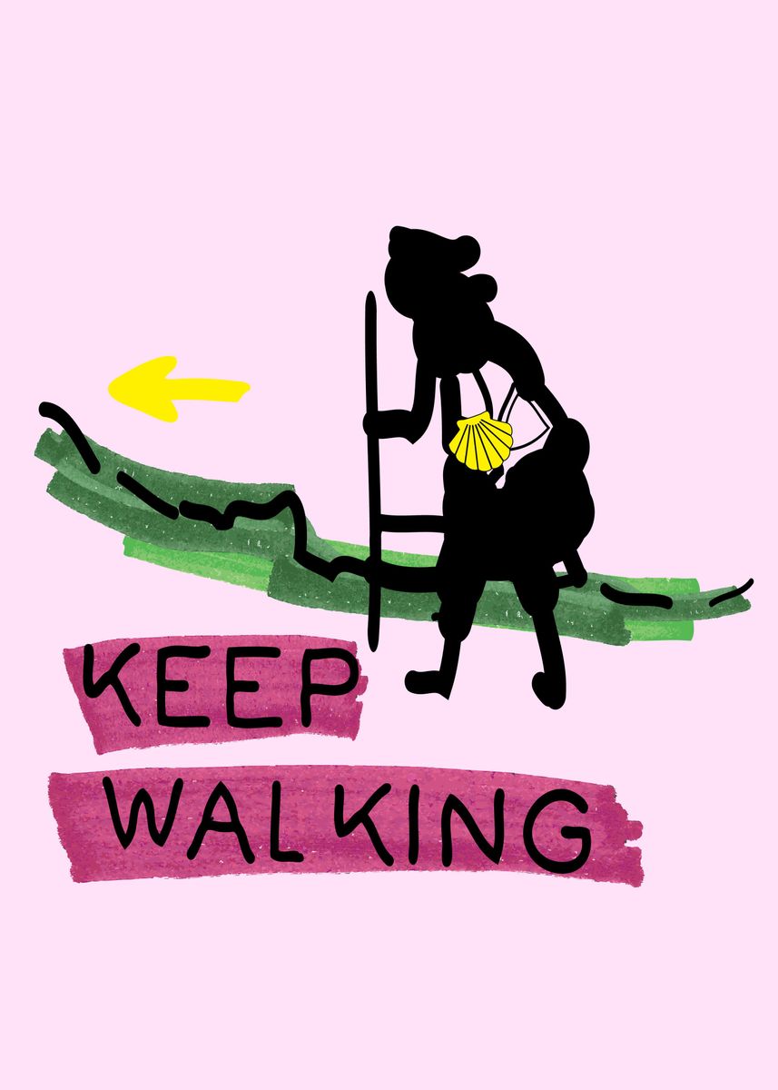 'Keep walking' Poster by Cindy Shim | Displate