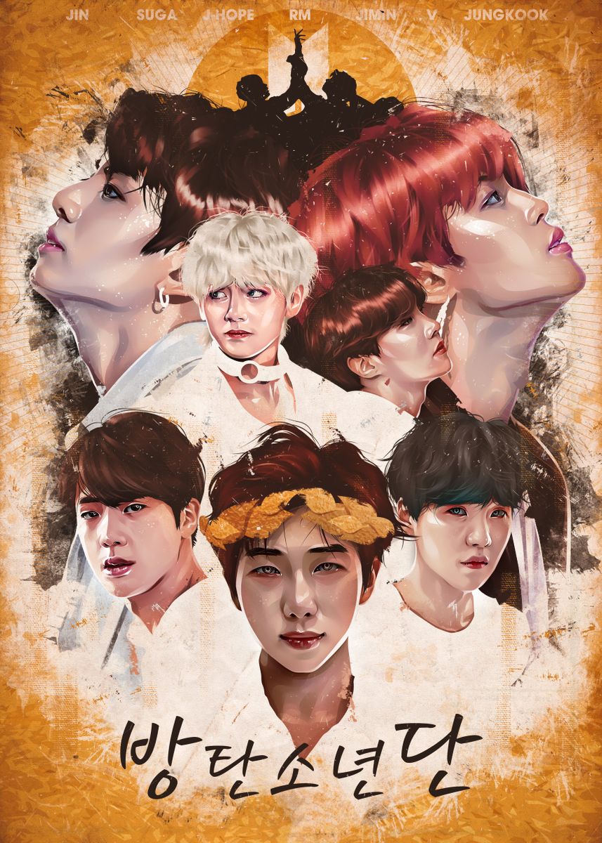 'BTS Bulletproof Boy Scout' Poster, picture, metal print, paint by ...