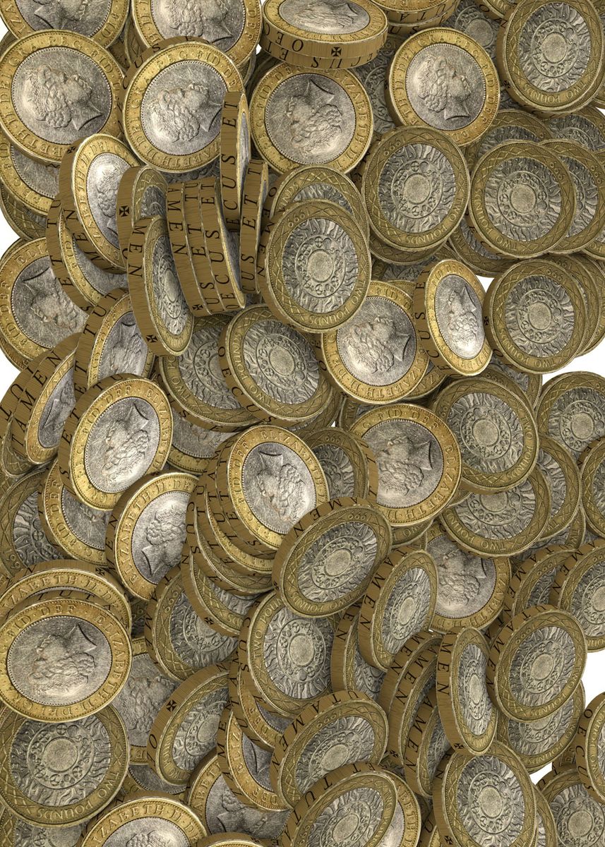 'coin' Poster, picture, metal print, paint by Haruka Studio | Displate